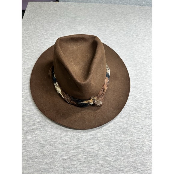 Accessories | Vtg Resistol Roundup Collection Brown With Feathers ...